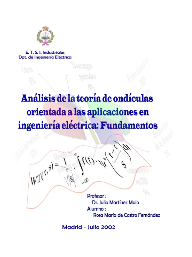 Fundamentos Wavelets | PDF | Wavelet | Transformada de Fourier