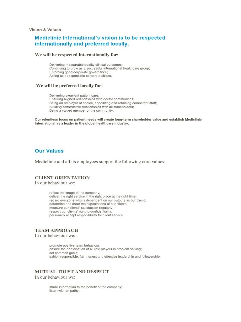 Company Profile | PDF | Clinic | Health Care