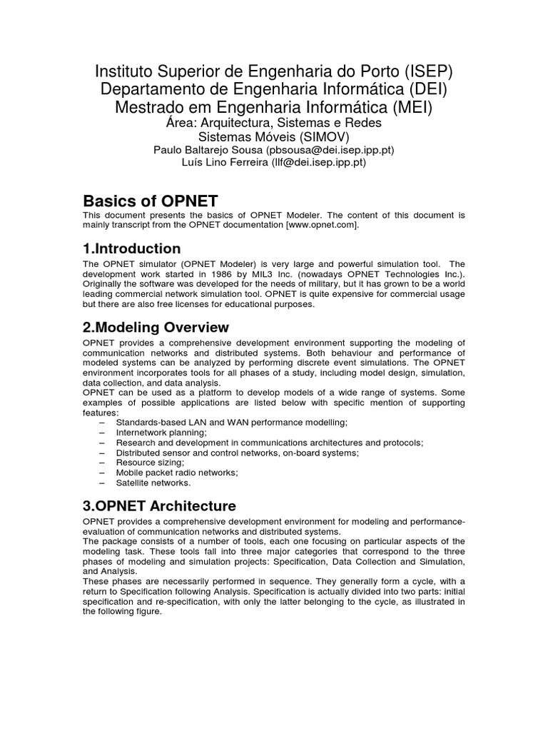 Opnet Basics | PDF | Simulation | Icon (Computing)