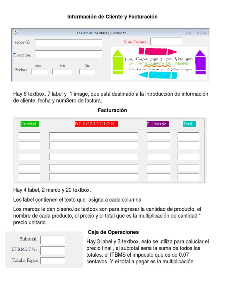 Factura en Visual Basic | PDF | Informática