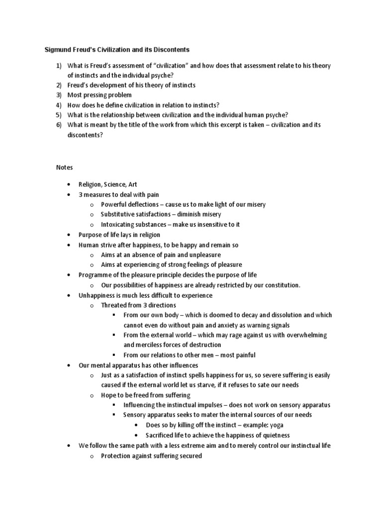 Sigmund Freud | PDF | Happiness | Metaphysics Of Mind