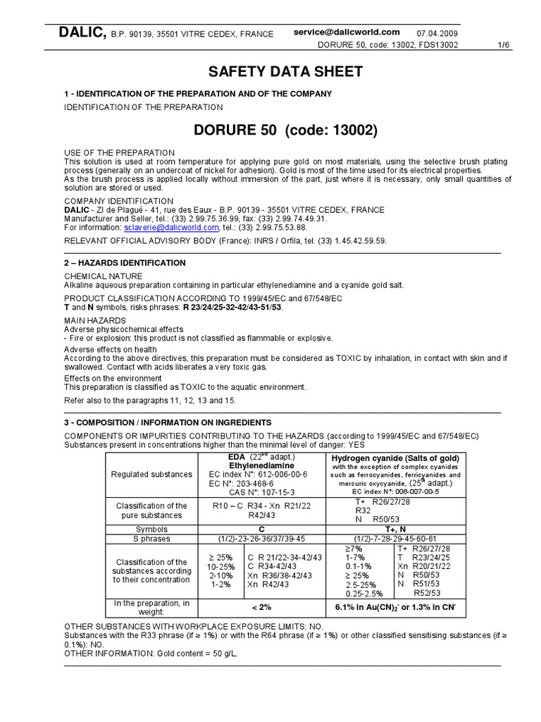 FDA 13002 (DALIC Selective Plating) | PDF