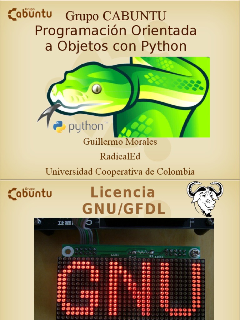 POO Python | PDF | Objeto (informática) | Programación orientada a objetos