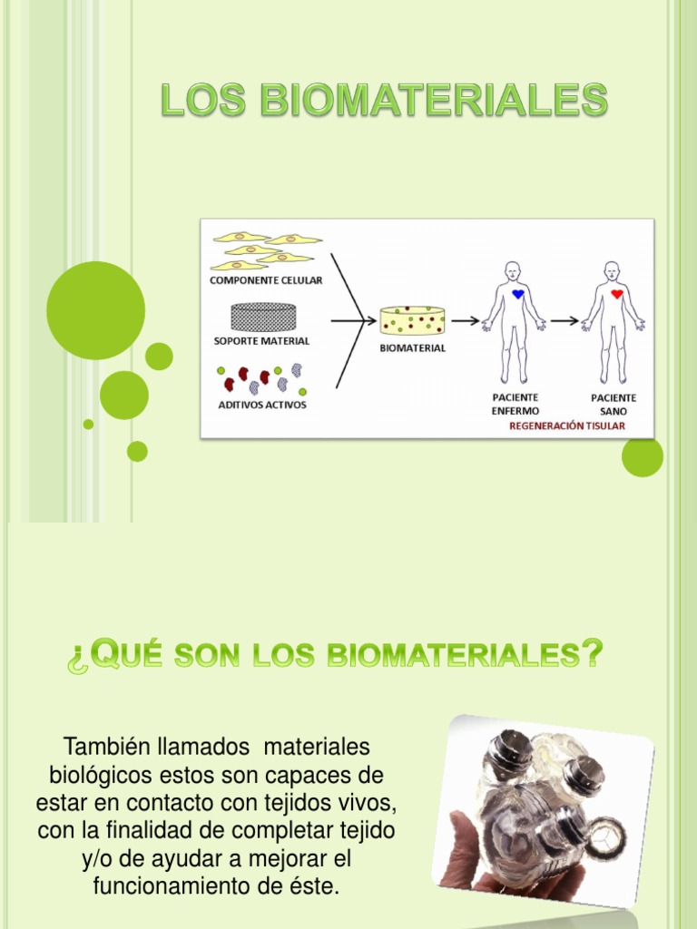 Biomateriales | Biomaterial | Ciencias de la tierra y de la vida