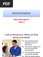 Isbar Clinical Handover Form - Template | PDF