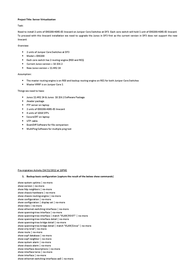 Guide For Junos Upgrade Pdf Booting File Transfer Protocol 5622