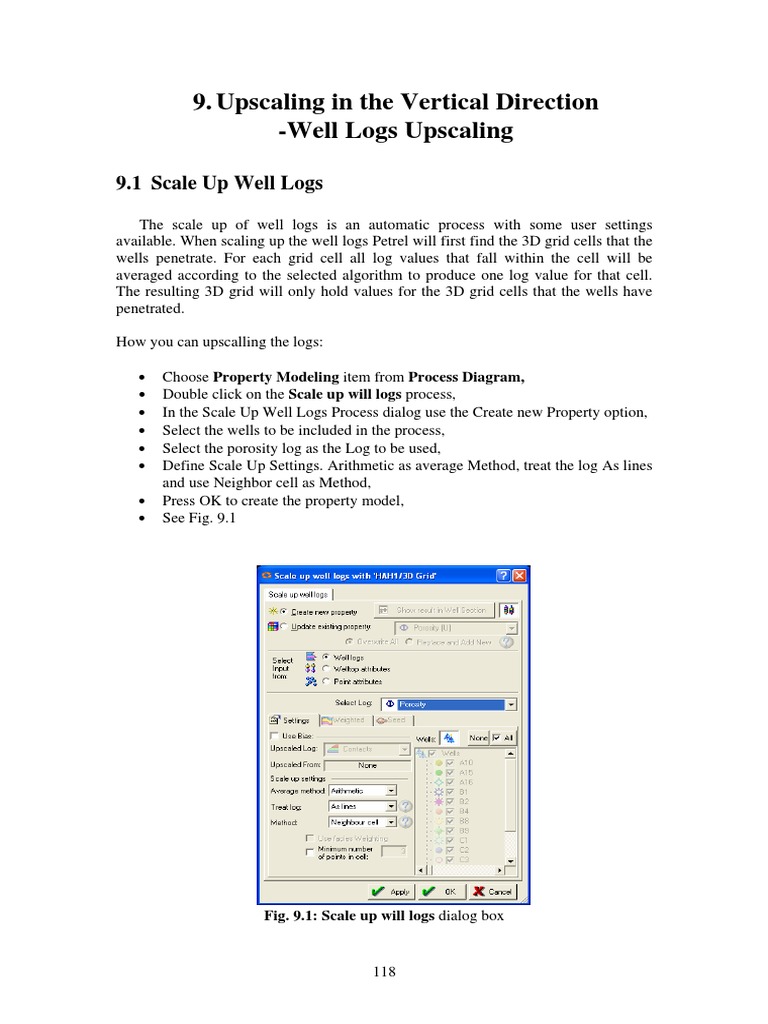 9.) Upscaling in The Vertical Direction - Well Logs Upscaling | PDF ...