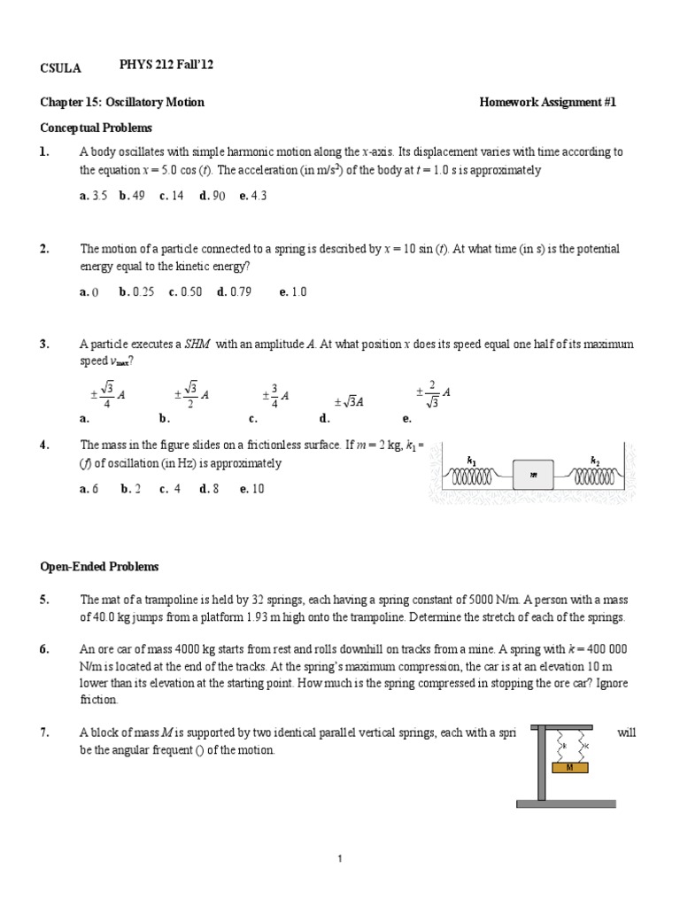 Physics Chapter 15 | PDF