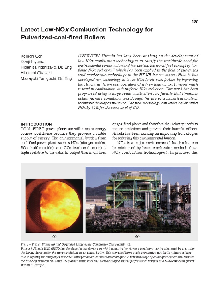 Latest Low NOx Combustion Technology | Furnace | Combustion