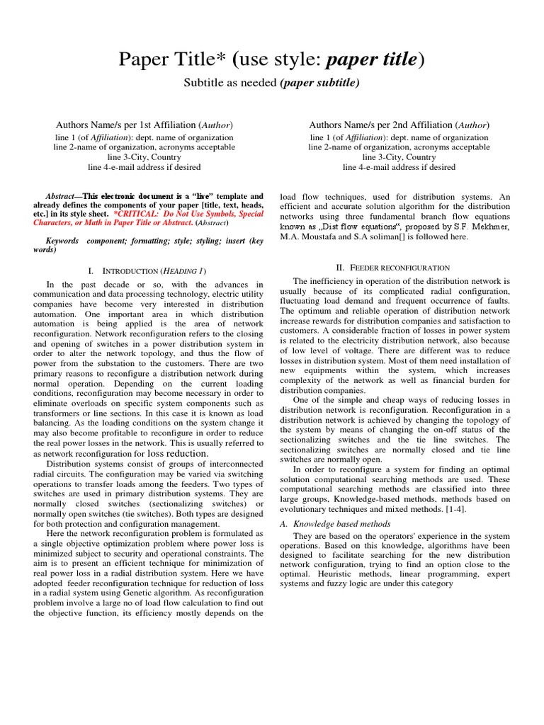 Paper Title (Use Style: Paper Title) : Subtitle As Needed (Paper ...