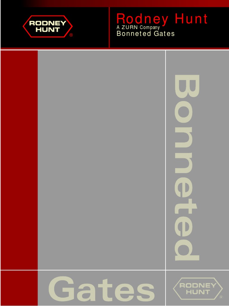 Rodney Hunt Bonneted Slide Gates | PDF | Mechanical Engineering ...
