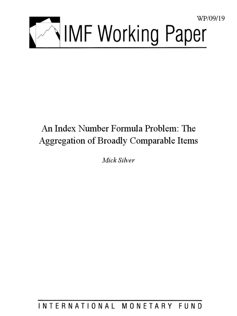 An Index Number Formula Problem: The Aggregation of Broadly Comparable ...