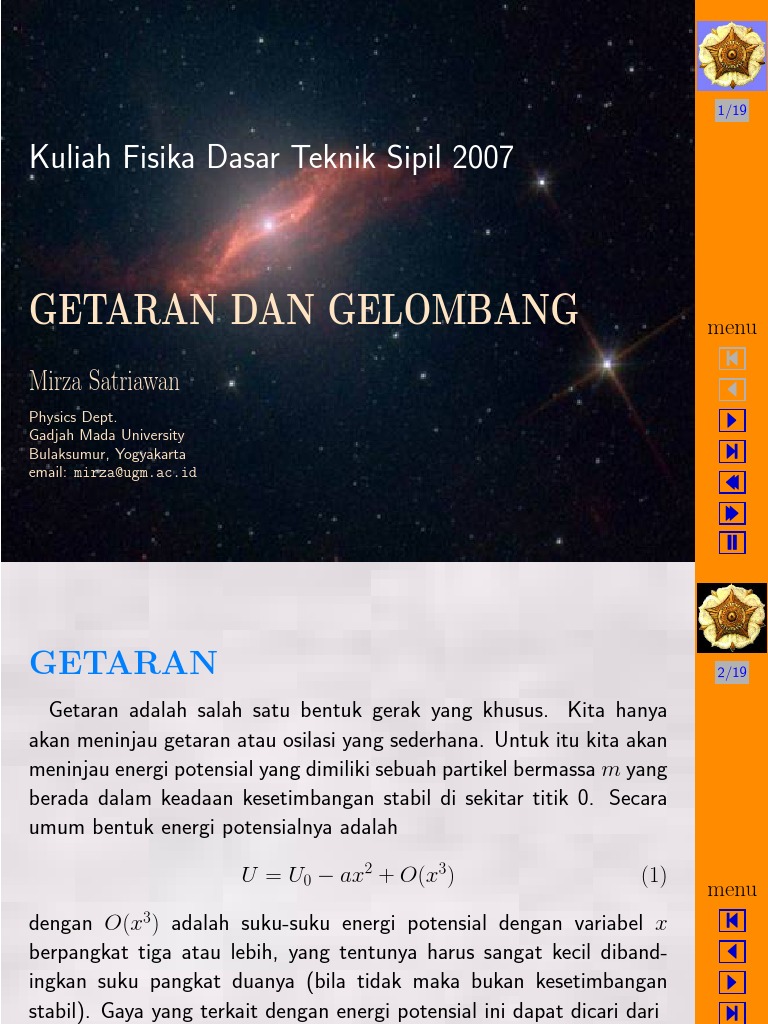 (PPT) Getaran Dan Gelombang (I) | PDF | Sains & Matematika