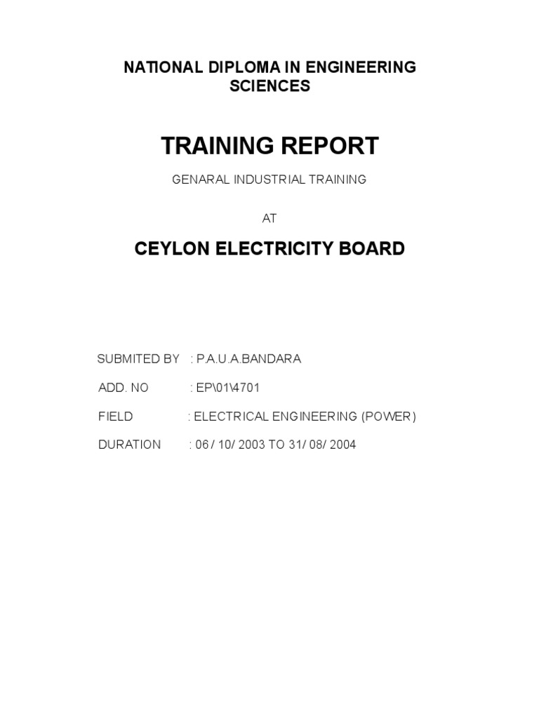 Ceb Report | PDF | Electrical Substation | Transformer