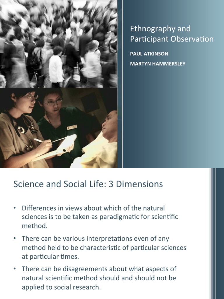 Ethnography and Participant Observation | PDF | Ethnography | Anthropology