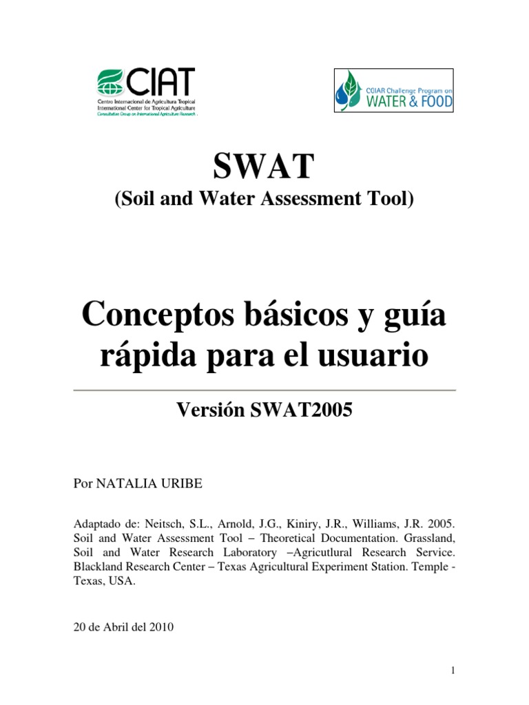 Tutorial Swat Pdf Agua Subterránea Precipitación