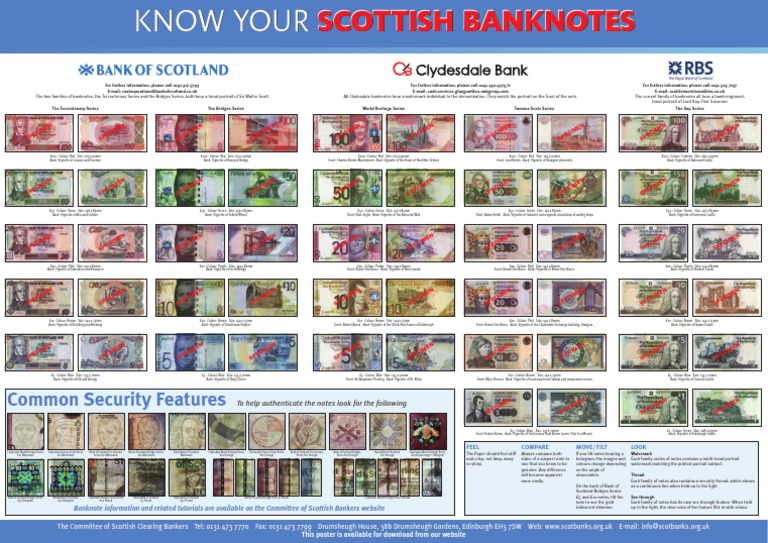 Know Your Scottish Banknotes | PDF | Scotland | Currency