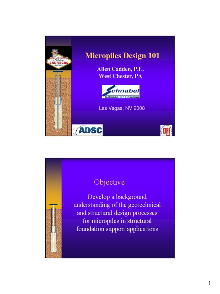 Design of Micropiles | PDF