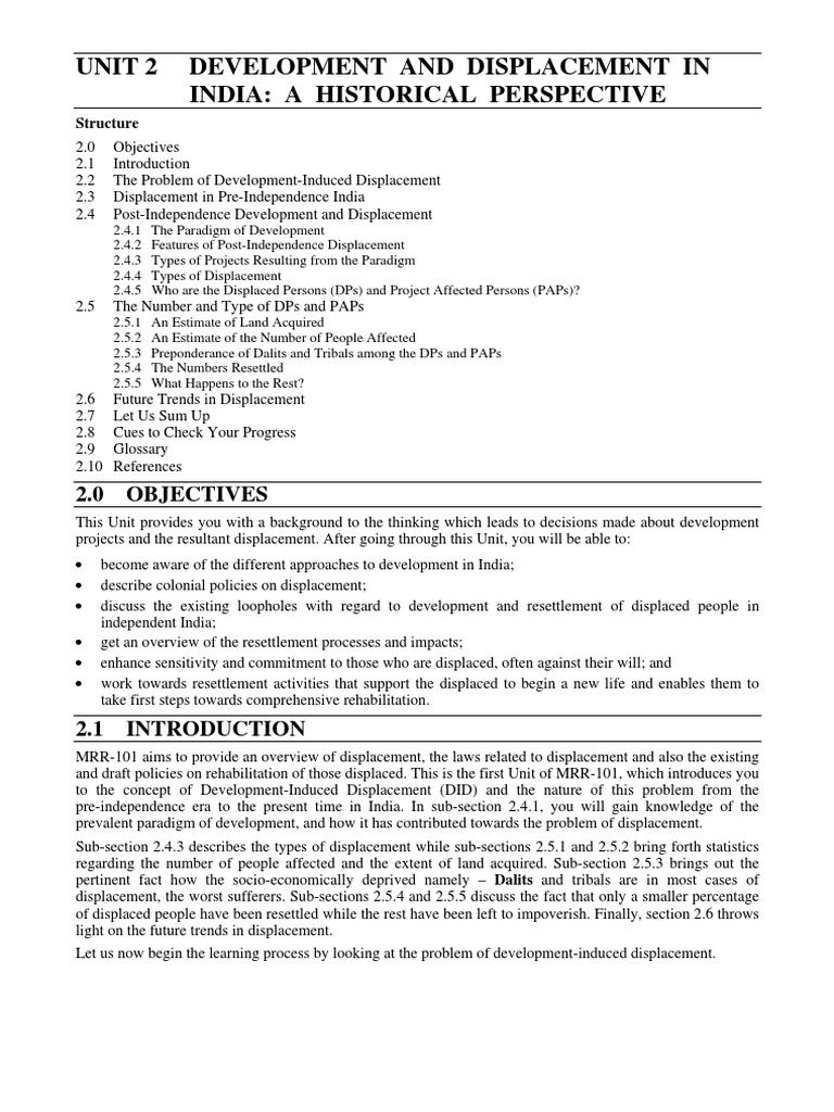 Development & Displacement in India | PDF | Jawaharlal Nehru | Poverty