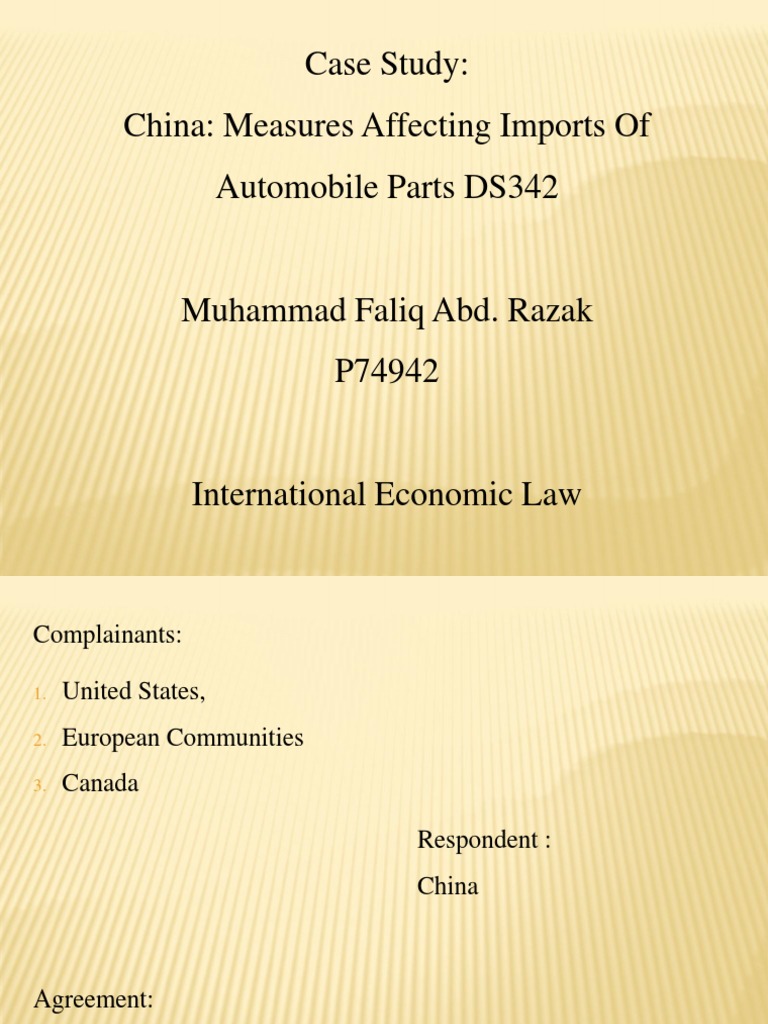 Case Study | PDF | Tariff | Government Information