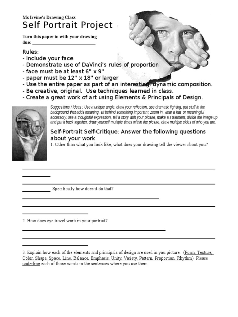 Self Portrait Project2015 | PDF