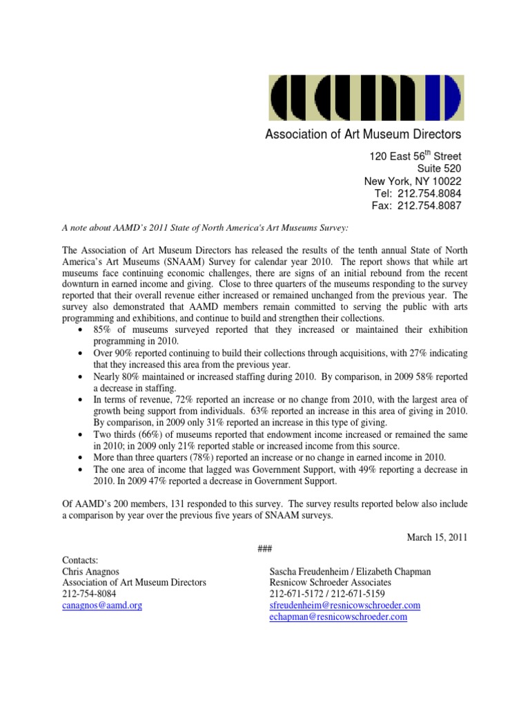 AAMD's 2011 Statistical Survey | PDF | Economies | Business