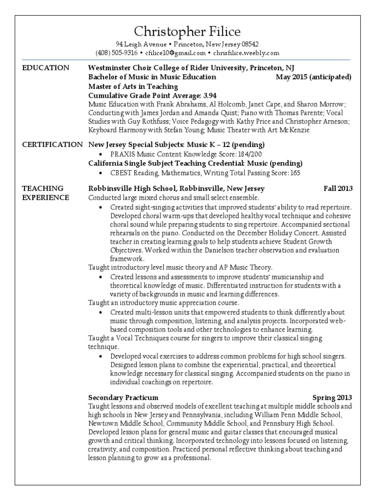 Aspiring Music Educator's Journey | PDF | Music Education | Singing