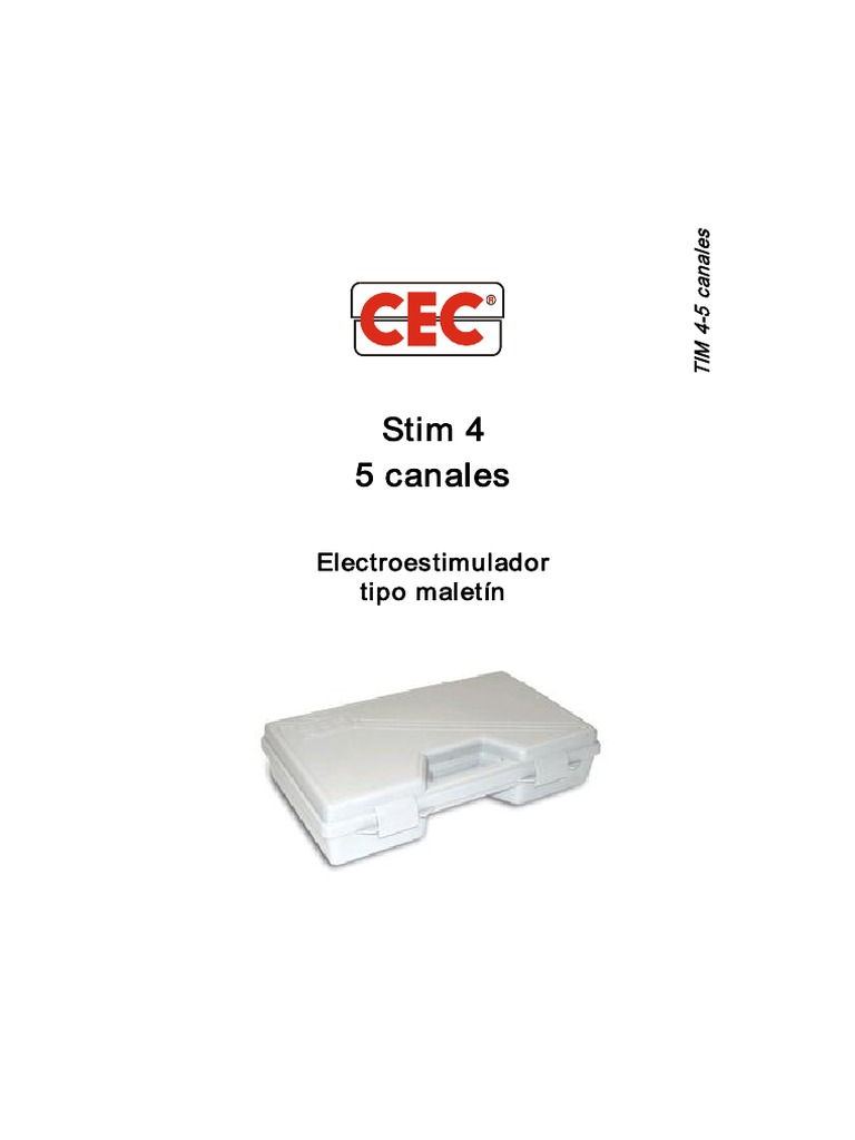 Manual de Uso del Electroestimulador STIM 4 | PDF | Actina | Músculo