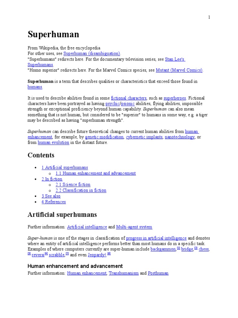 Superhuman | PDF | Science | Science (General)