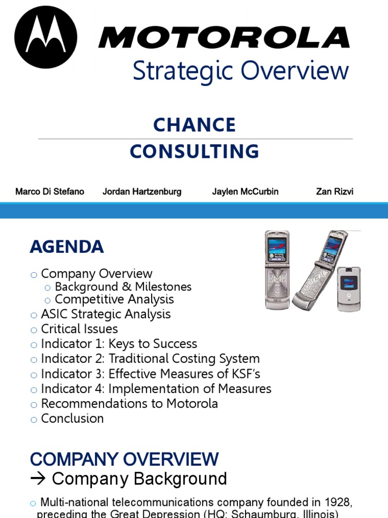 Motorola - Strategic Overview | PDF | Swot Analysis | Business