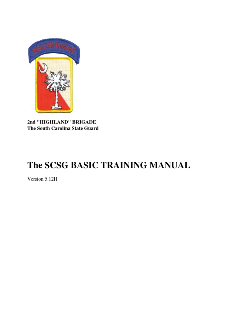 SCSG Basic Training Manual | PDF | Staff (Military) | Map