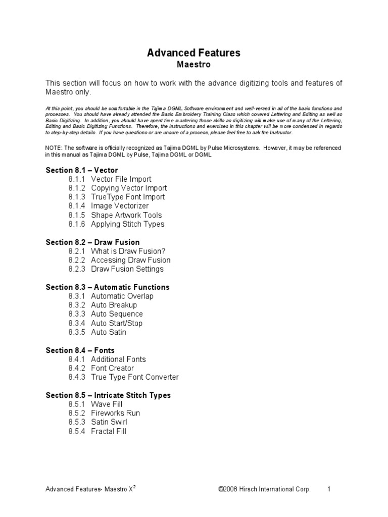 Advanced Features Maestro | PDF | Typefaces | Computing