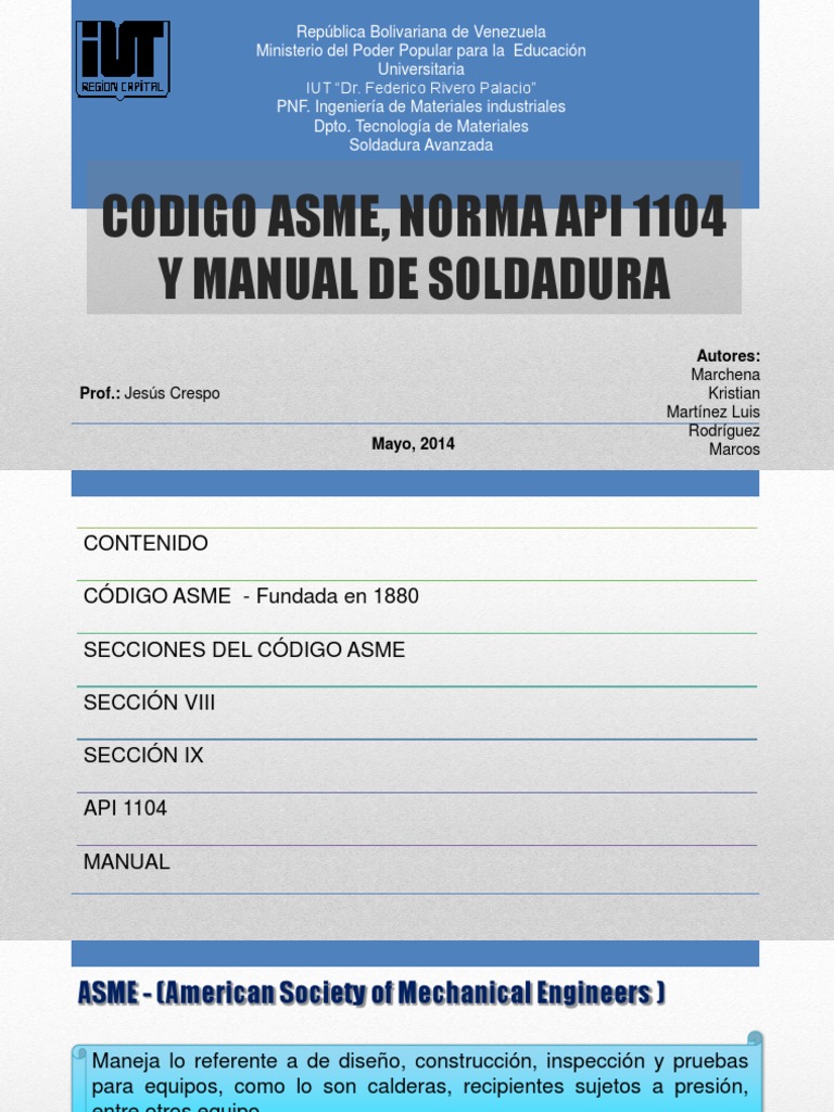 Soldadura Codigo Asme | PDF | Soldadura | Construcción