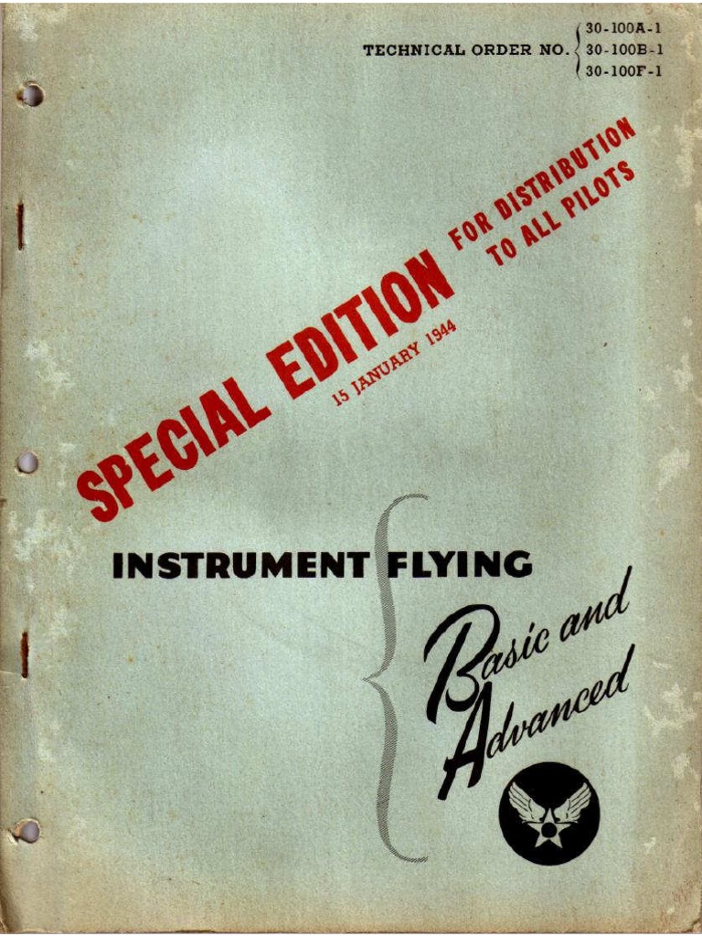 Instrument Flying Basic & Advanced 1944 | PDF