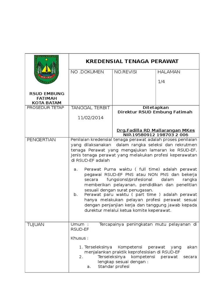 Sop Kredensial | PDF