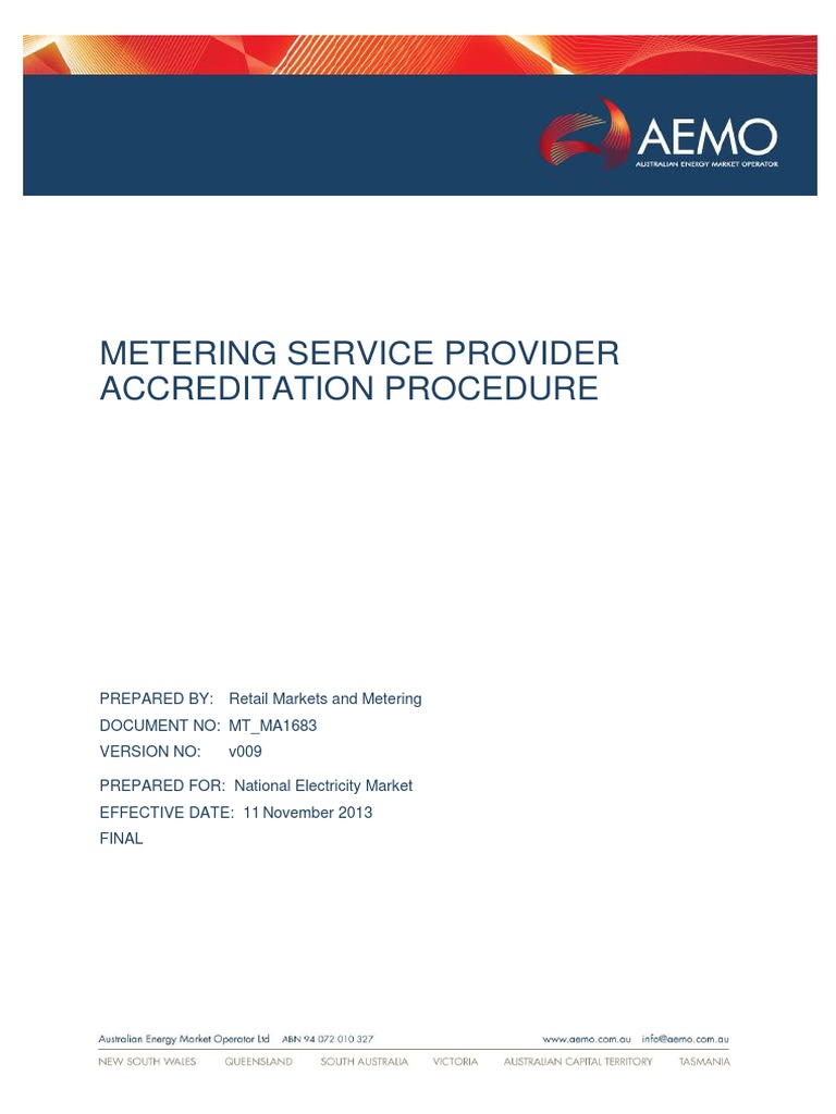 Metering Service Provider Accreditation Procedure ME MA1683v9 Final ...