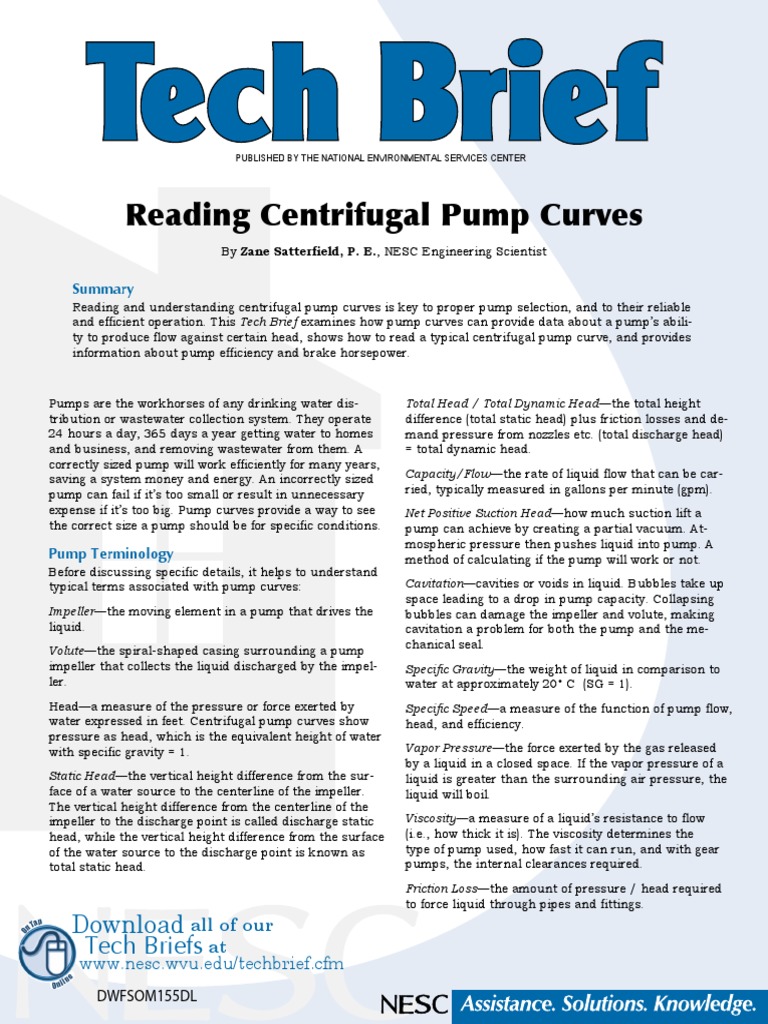 Pump Curves | PDF | Pump | Phases Of Matter