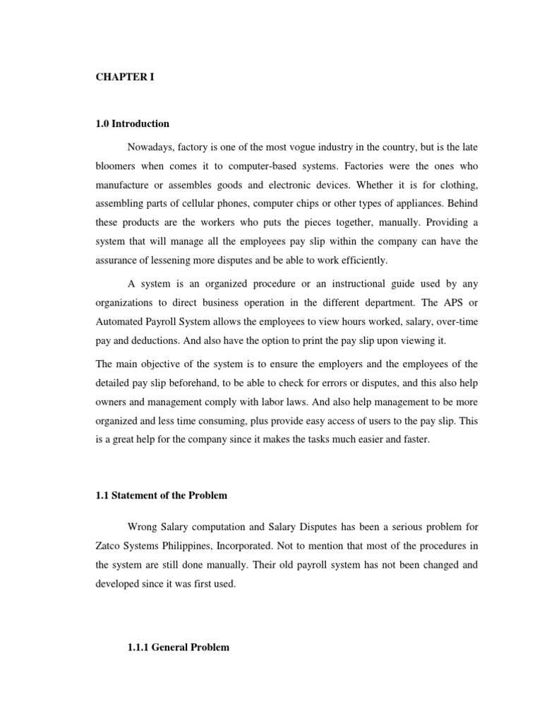 Automated Payroll System Pdf Payroll Automation