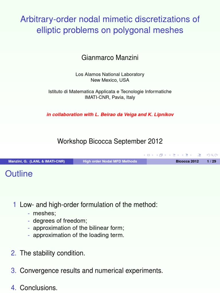 Ref 6 - Arbitrary-Order Nodal Mimetic Discretizations | PDF ...