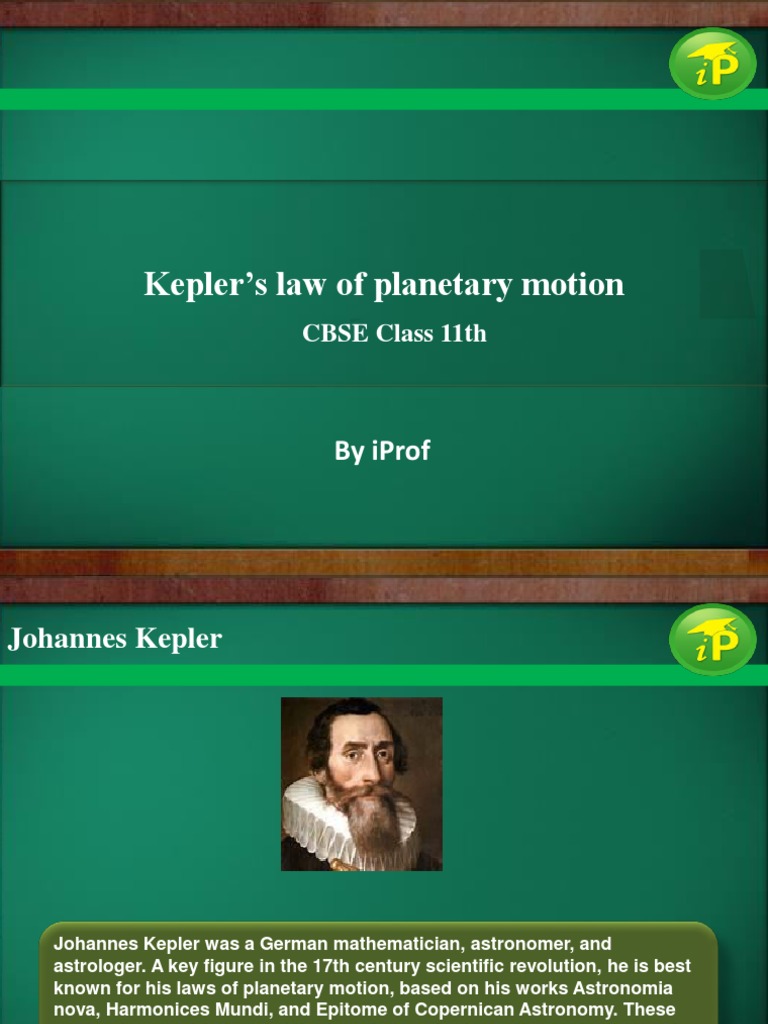 Kepler’s law of planetary motion for CBSE Class 11th | Orbit | Johannes ...