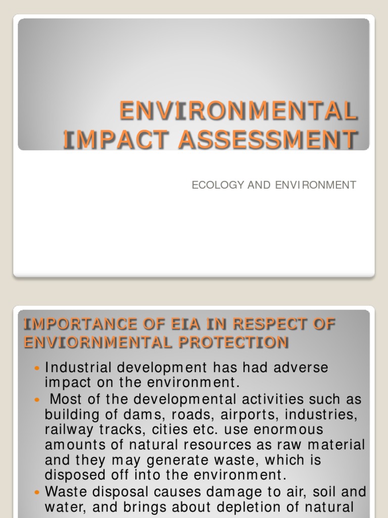 Environmental Impact Assessment | PDF | Environmental Impact Assessment ...
