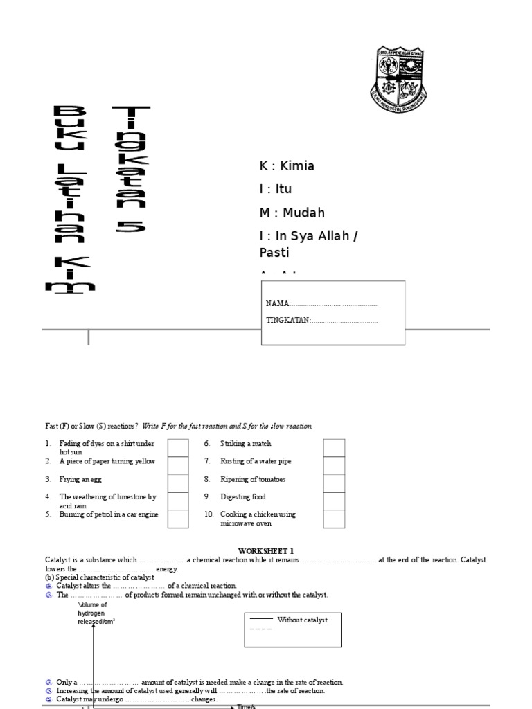 Buku Latihan Kimia f5 | PDF | Redox | Oxide