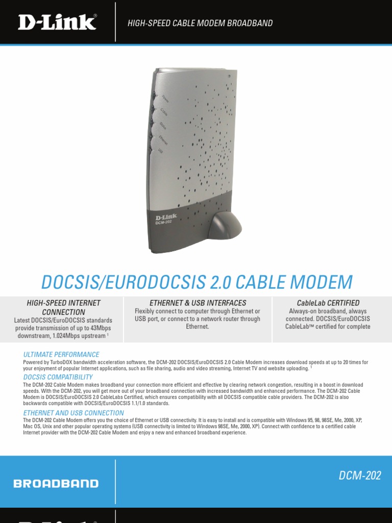High-Speed Cable Modem Broadband | PDF | Internet Access | Modem