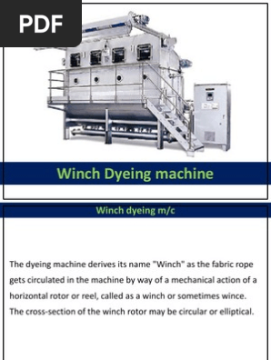 Winch Dyeing Machine