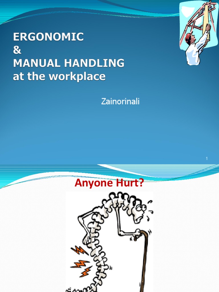 Ergonomic and Manual Handling | Human Factors And Ergonomics | Vertebra