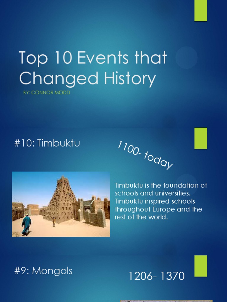 Top 10 Events That Changed History | PDF
