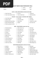Cutlery Crockery List | PDF