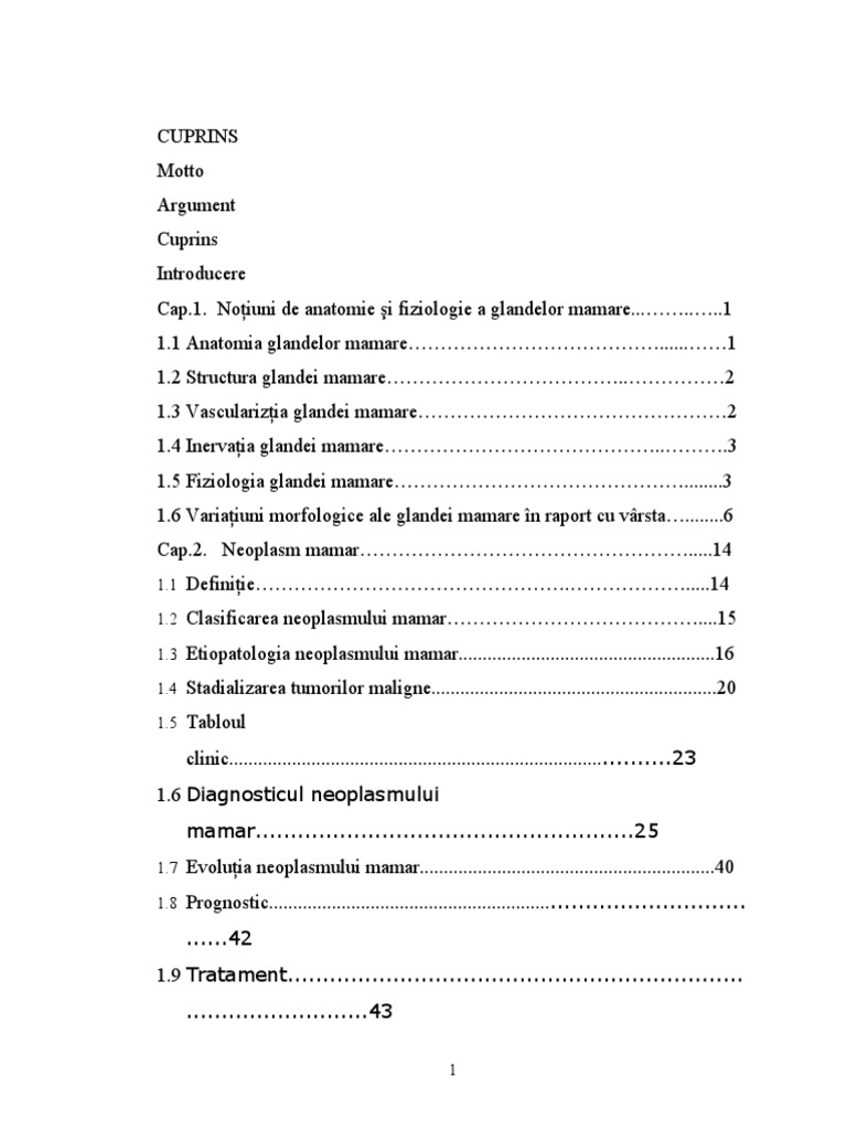 Ingrijirea Pacientilor Cu Neoplasm Mamar | PDF