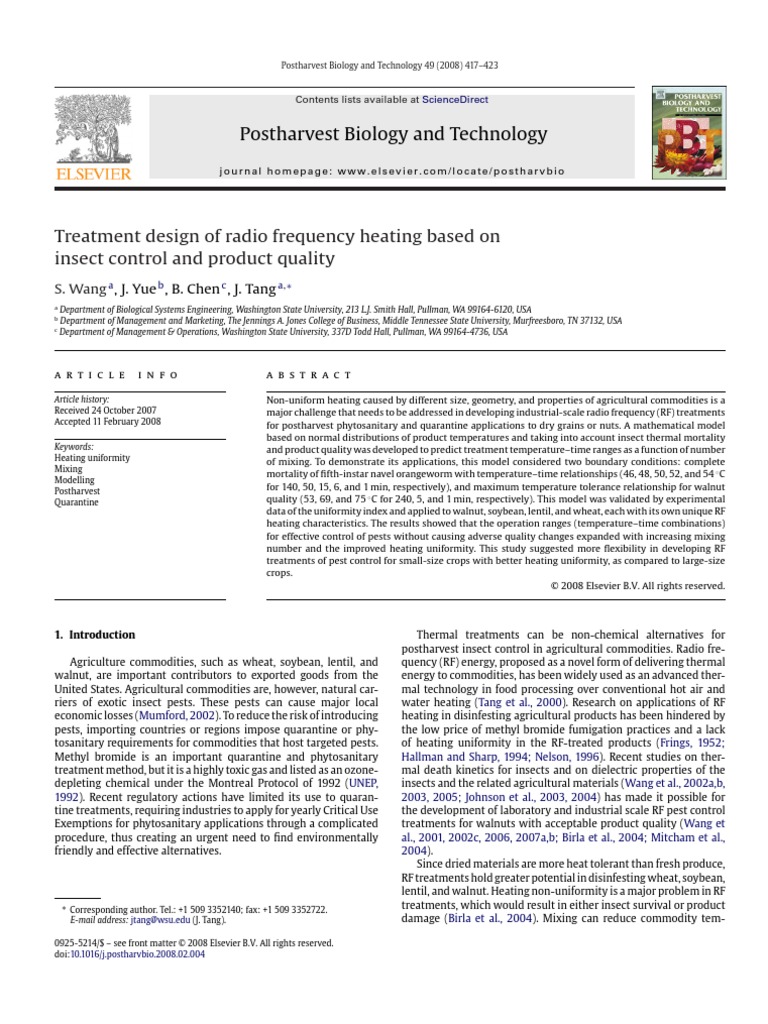 Treatment Design of Radio Frequency Heating Based On | PDF | Standard ...