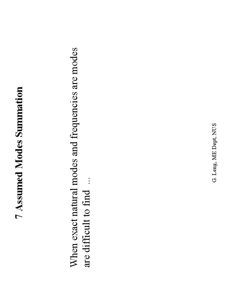 Assumed Modes Methods | PDF | Applied Mathematics | Applied And ...
